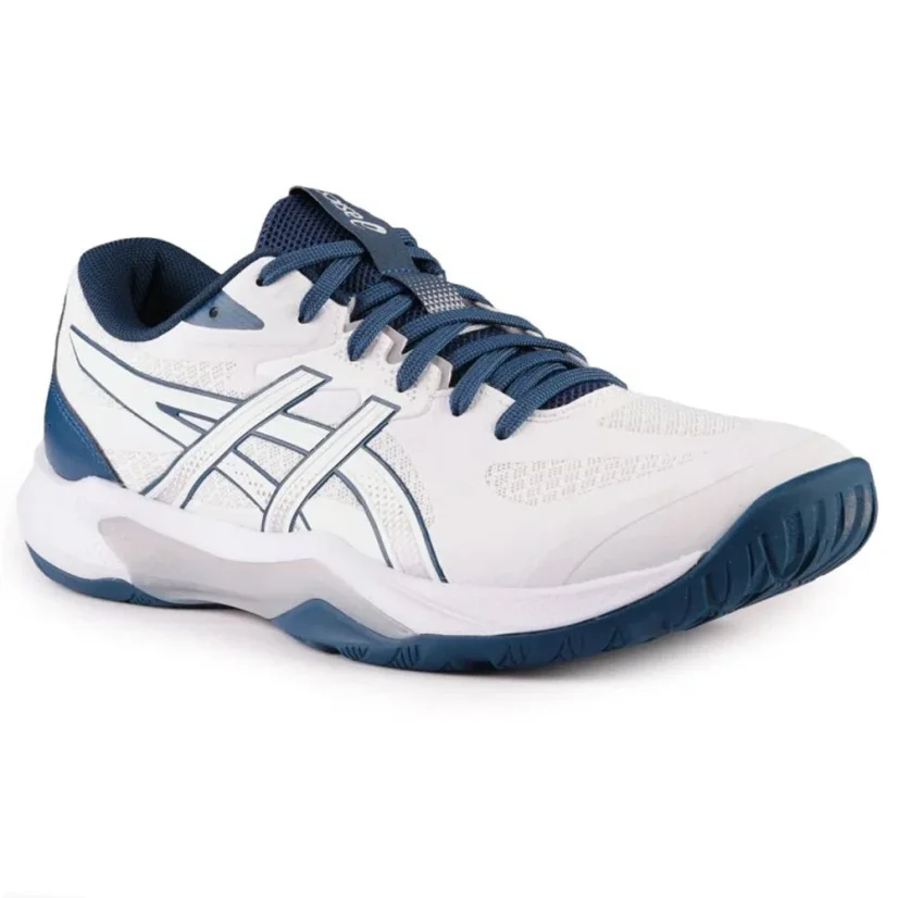 Asics Gel-Tactic 13 White/Mako Blue - Veľkosť (EU): 45 | Florbal4u.com
