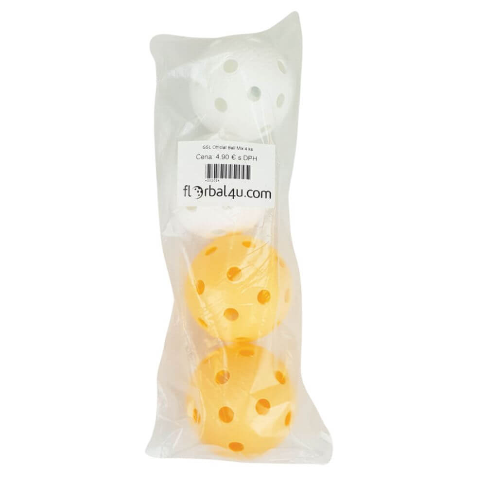 Official SSL Mix Ball (4 pcs) | Florbal4u.com