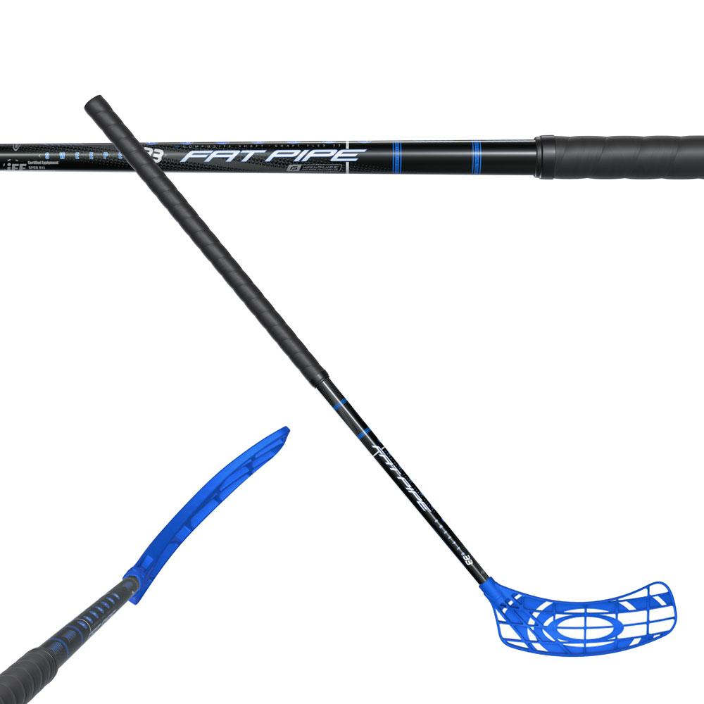 Fatpipe Sweeper 33 Black/Blue | Florbal4u.com
